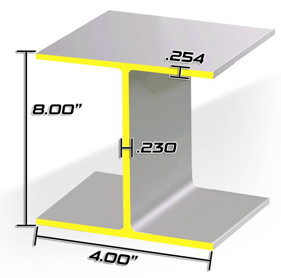 8 X 13# WF BEAM | Wheeler Metals