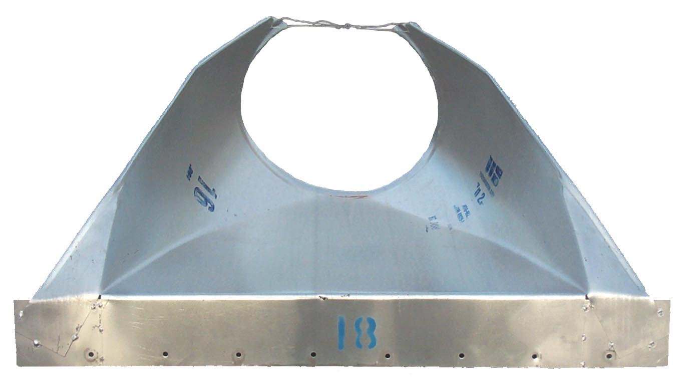 15" TINHORN FUNNEL END SECTION | Wheeler Metals