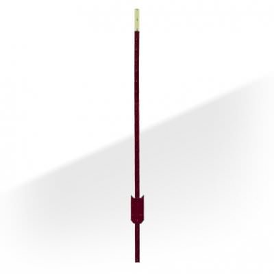 6' X 1.33 T-POST W/ CLIP - RED | Wheeler Metals