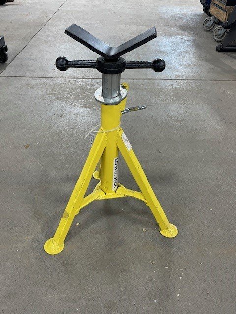 SHORT FIXED JACK STAND/V-HEAD YELLOW | Wheeler Metals